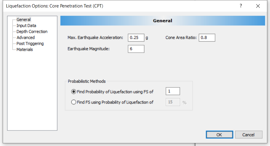 Settle3 Tutorials | 14a - Liquefaction analysis using CPT data